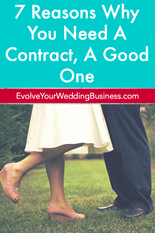 7 Reasons Why You Need A Contract, A Good One - Evolve Your Wedding ...